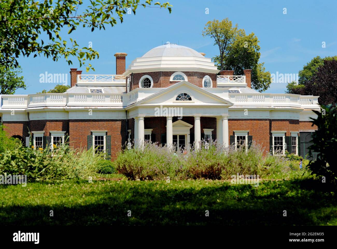 Thomas jeffersons iconic charlottesville plantation hi-res stock ...