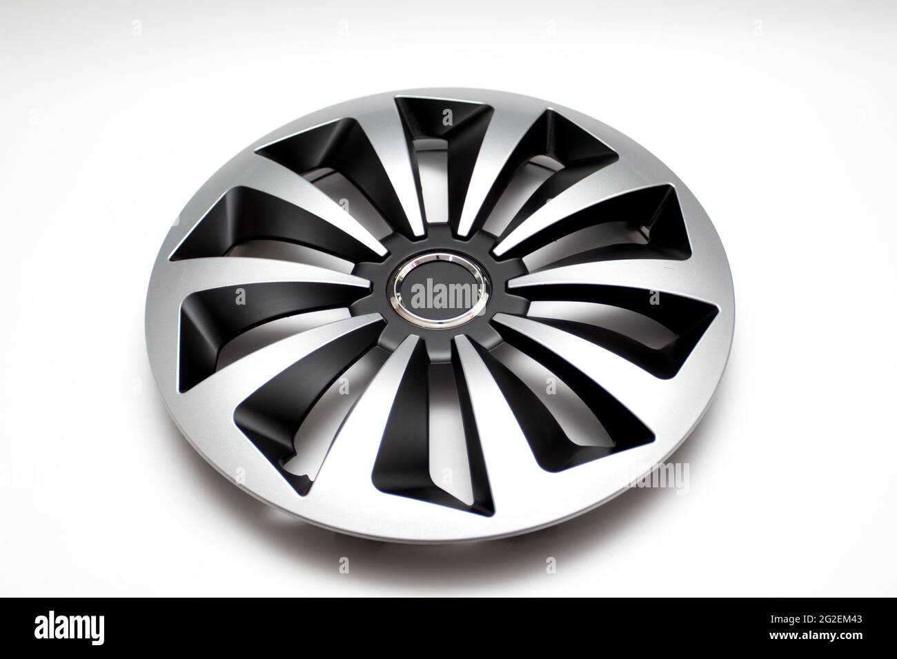 Wheel cover cap on white background Stock Photo - Alamy