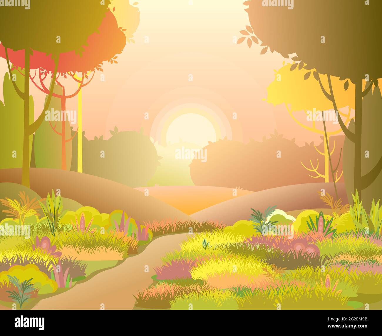 Lush trail Stock Vector Images - Alamy