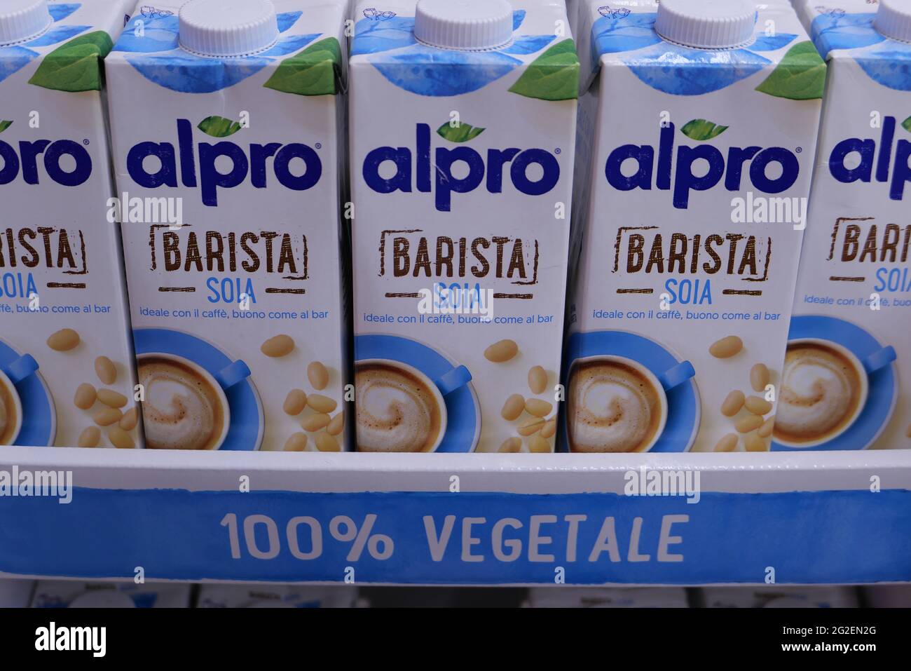 ALPRO MILK DRINKS INSIDE OF FOOD MEGASTORE Stock Photo - Alamy