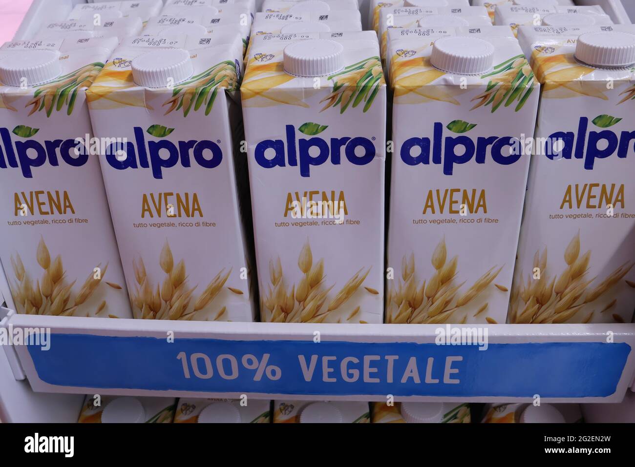 ALPRO MILK DRINKS INSIDE OF FOOD MEGASTORE Stock Photo - Alamy