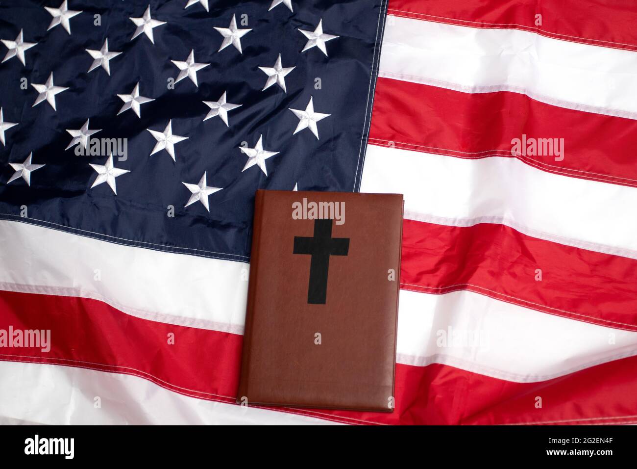 Holy bible american flag hi-res stock photography and images - Alamy
