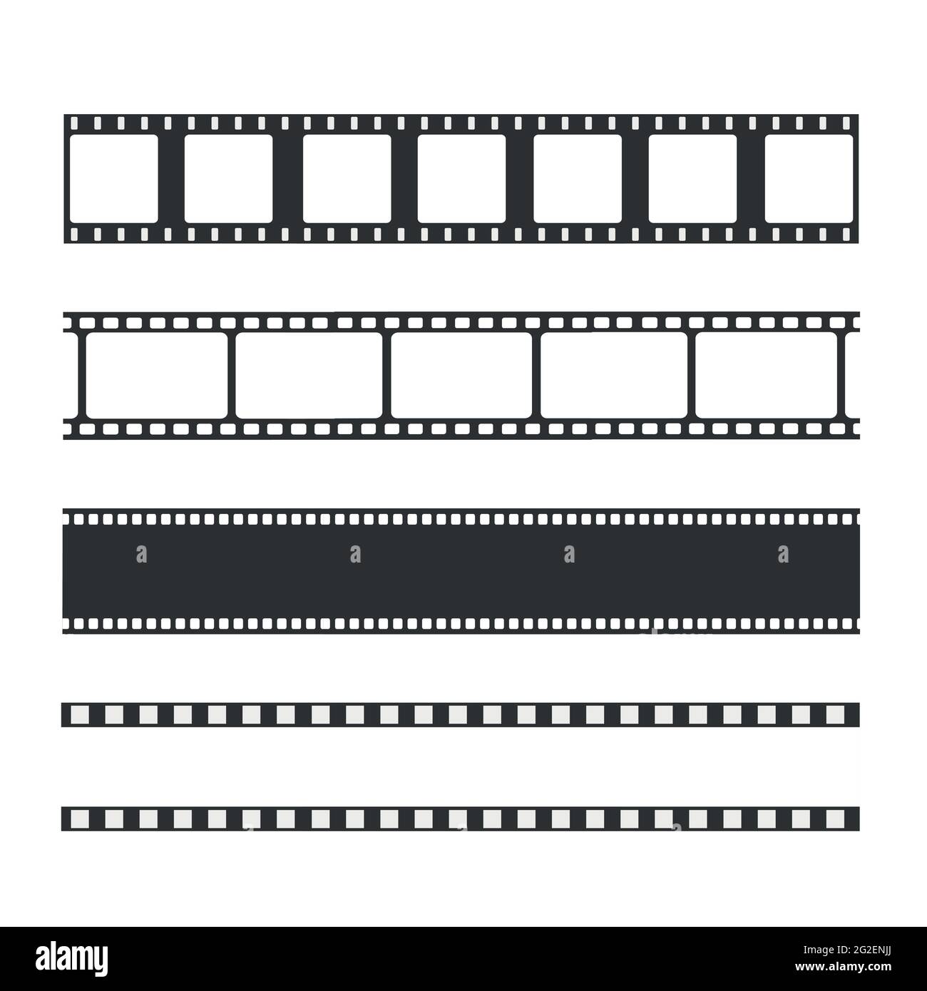 Film strip templates. Negative and strip, media filmstrip. Film roll ...