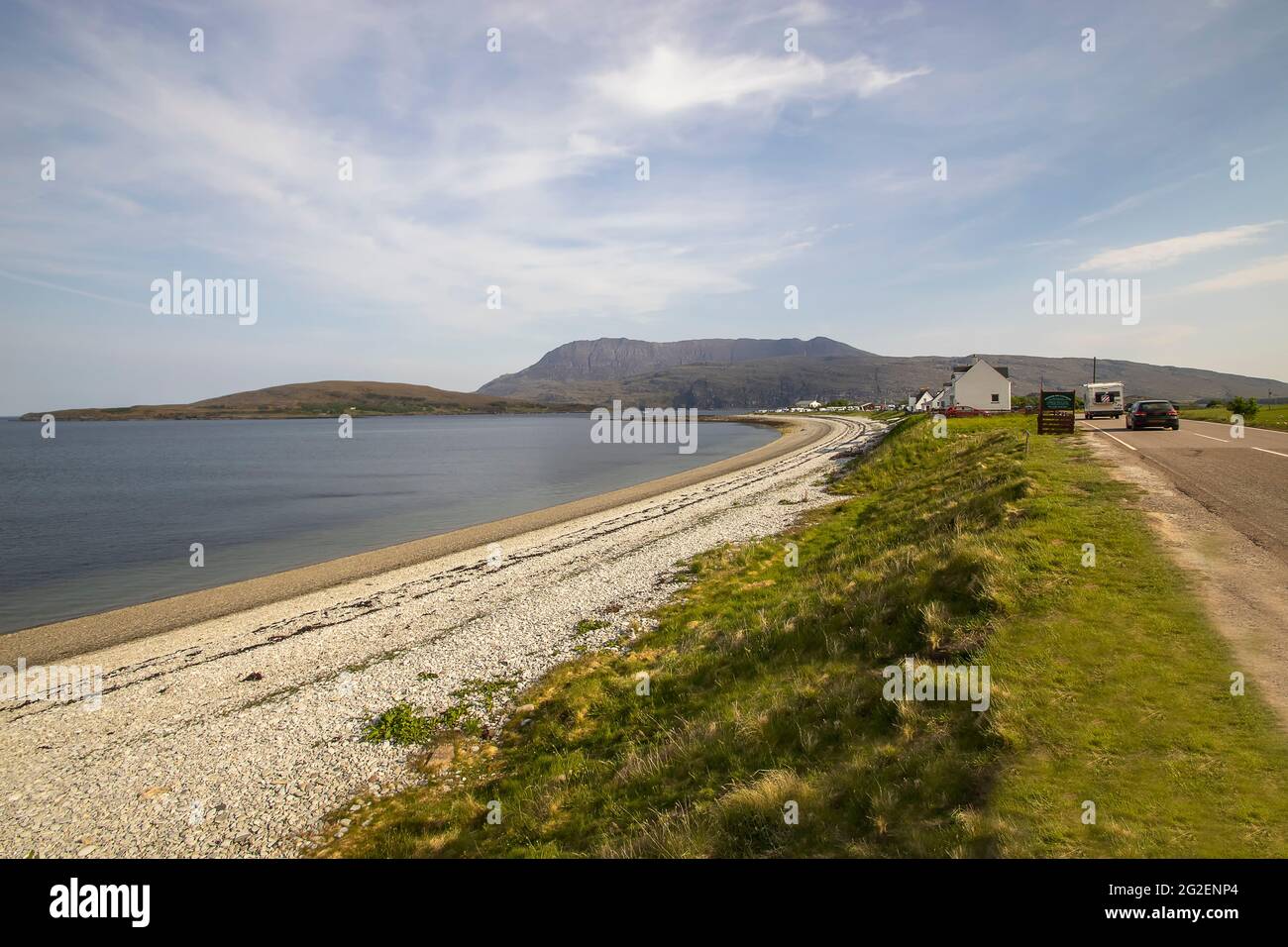 Ardmair Beach in the Northwest Highlands of Scotland, UK Stock Photo ...