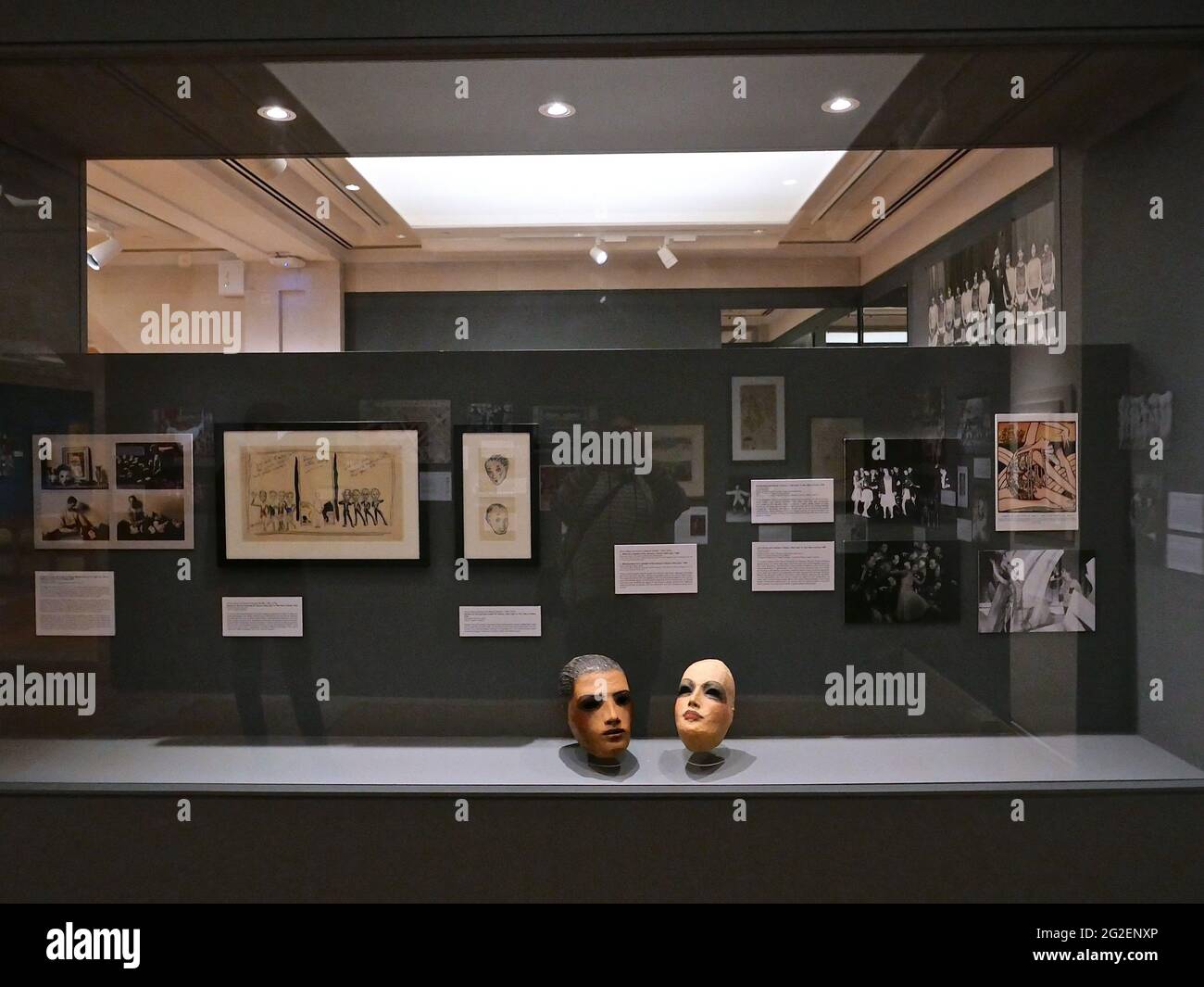 Two of Oliver messel's original masks for the ground - breaking staging ...