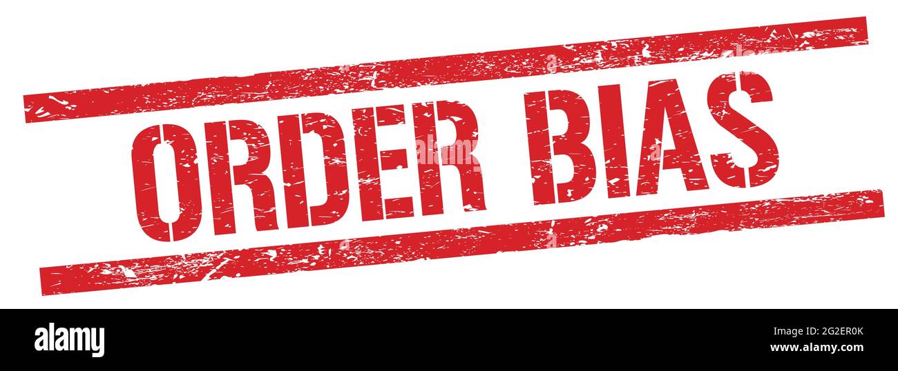 Order bias word hi-res stock photography and images - Alamy
