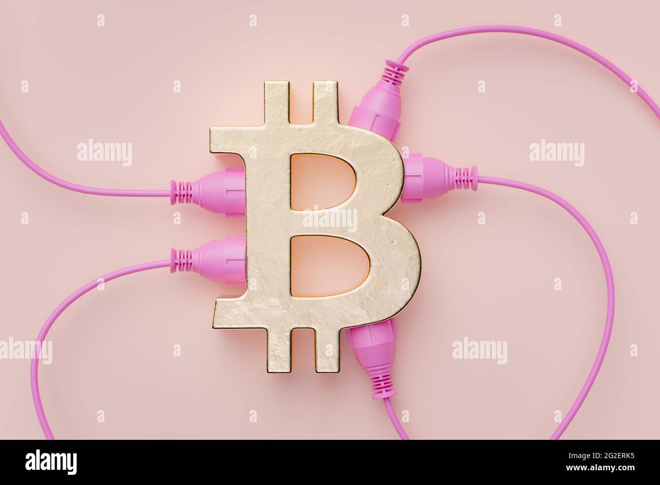 Energy consumption of Bitcoin mining 3D render Stock Photo - Alamy