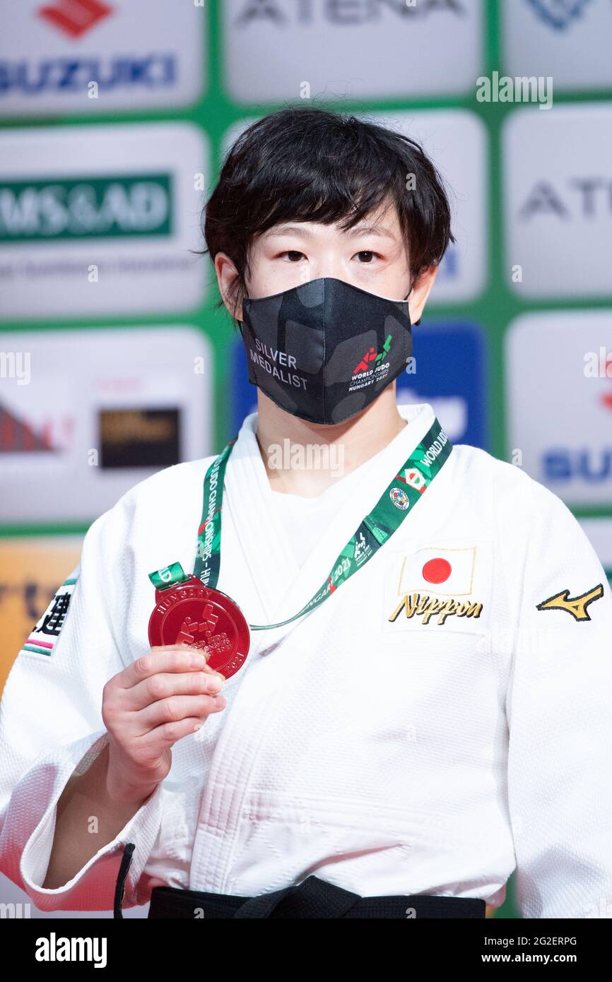 Japan's Yoko Ono woman -70 kg award ceremony during the 2021 World Judo ...