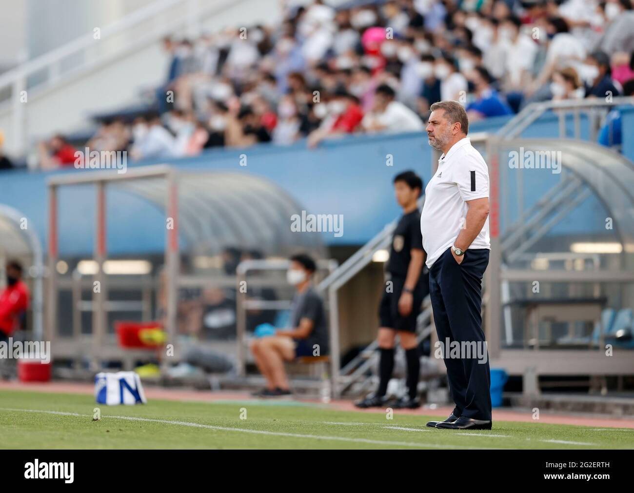 Kanagawa, Japan. 9th June, 2021. Ange Postecoglou (F. Marinos) Football/Soccer : The Emperor's ...
