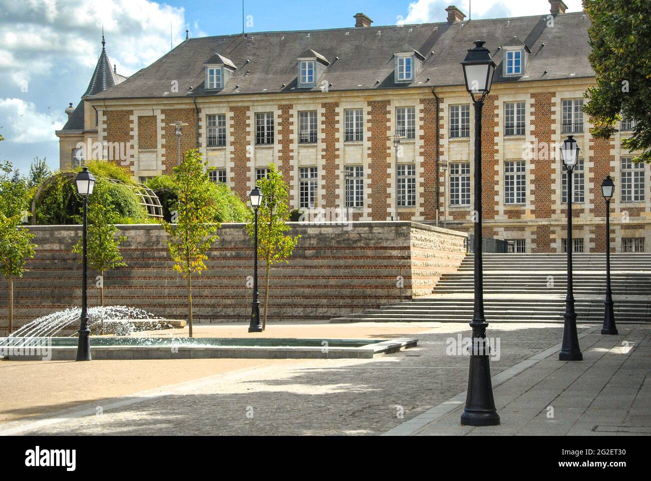 The cathedral square of Amiens, France Stock Photo - Alamy