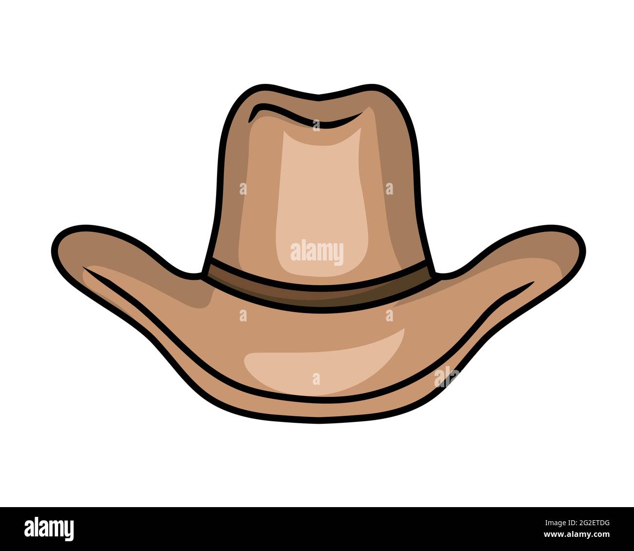 Cowboy Hat Front Vector