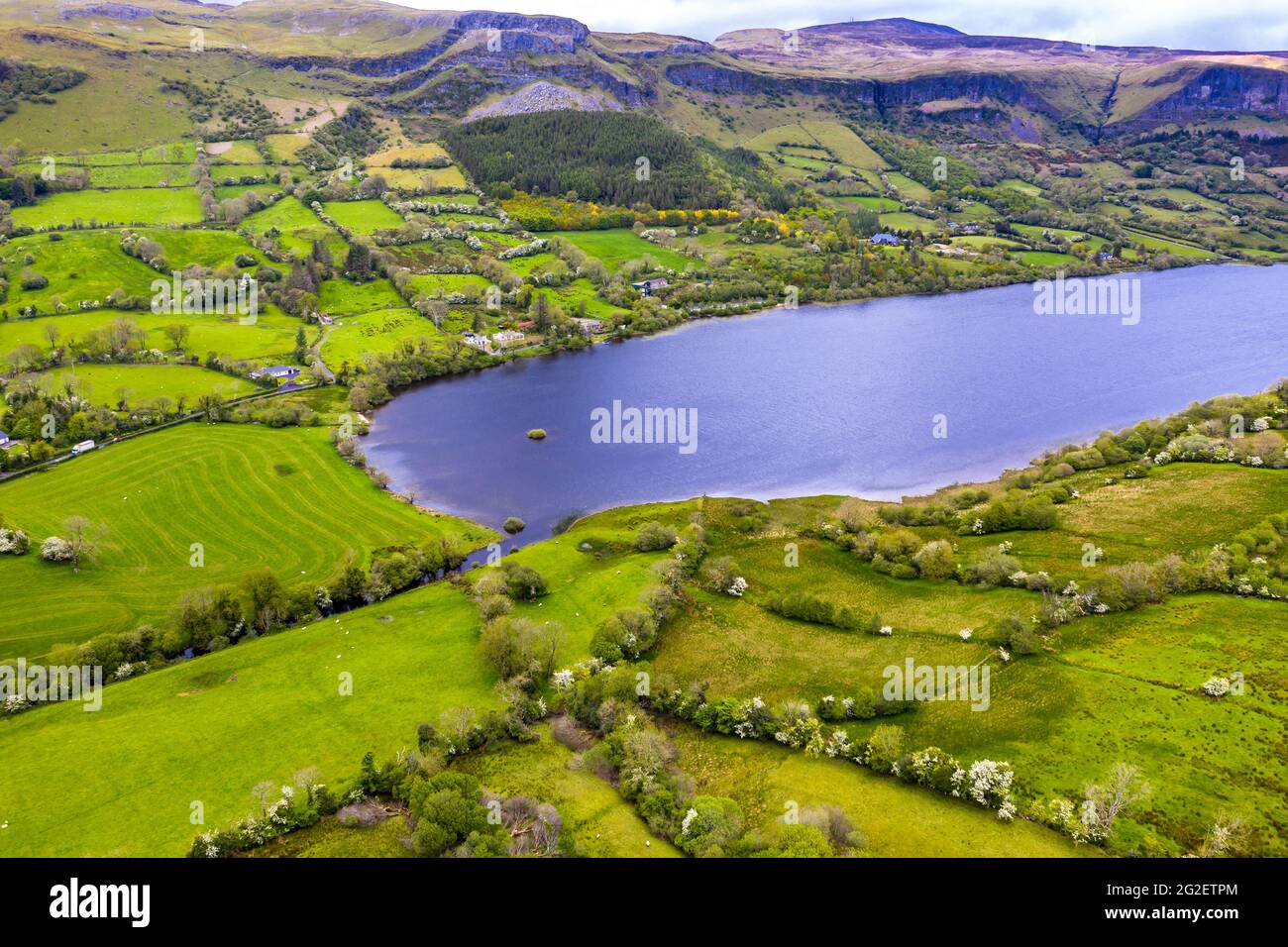 Aerial view of Glencar Lough in Ireland Stock Photo - Alamy