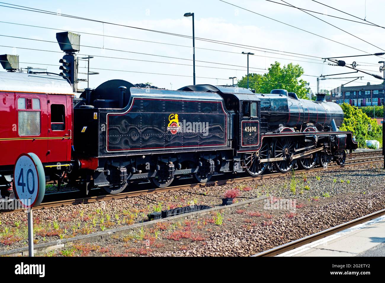 Jubilee class steam engine hi-res stock photography and images - Alamy