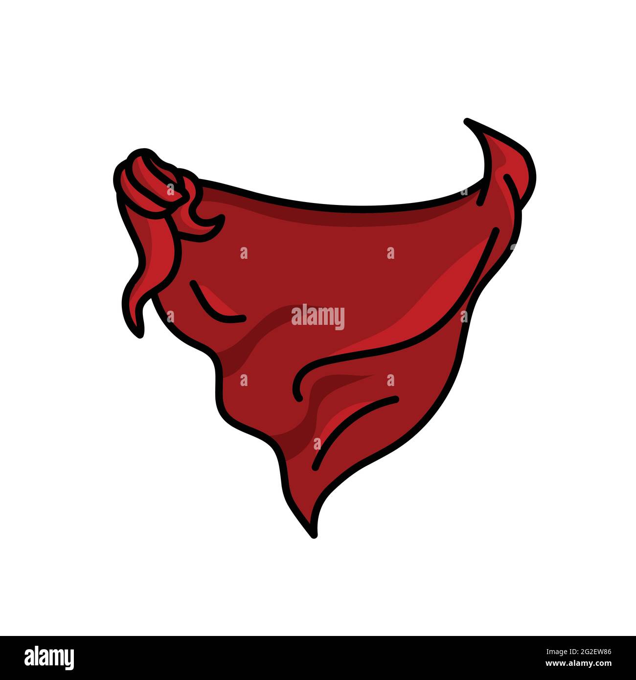 Cowboy scarf vector illustration Red scarf Stock Vector Image & Art - Alamy