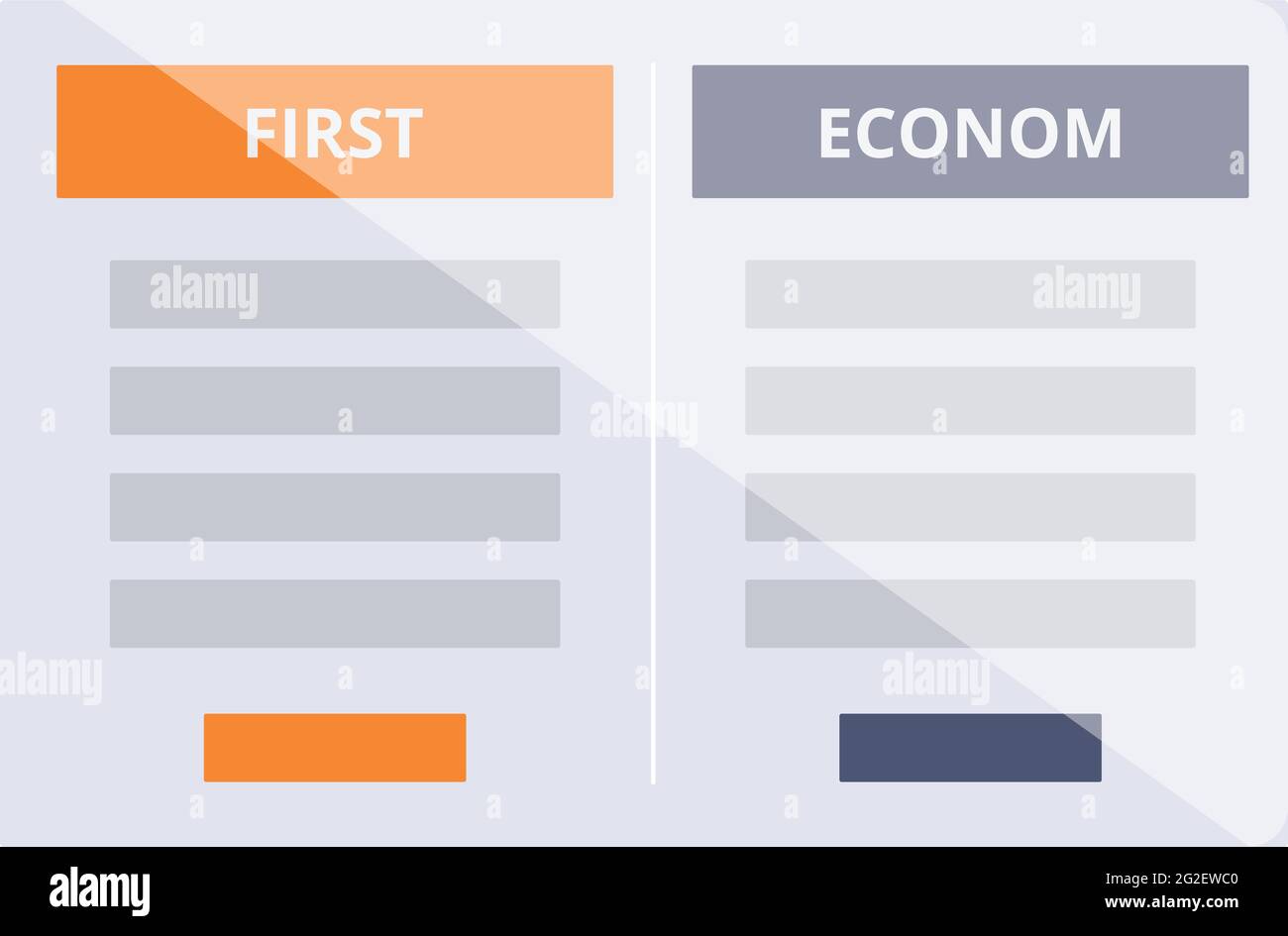 First econom class ticket icon. Cartoon of First econom class ticket ...