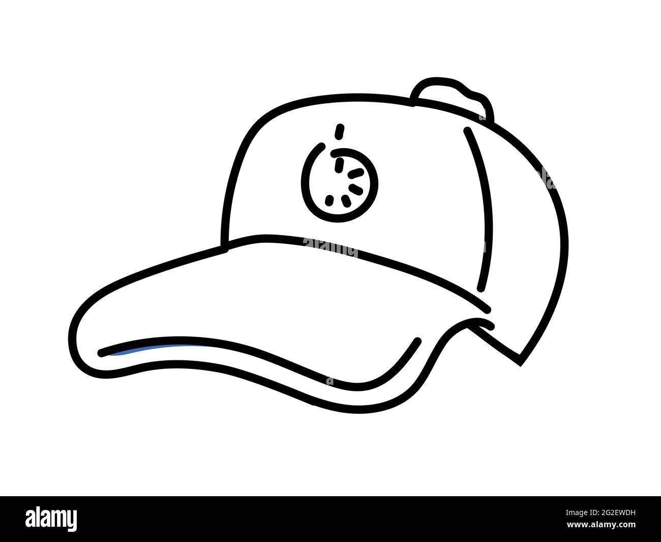 Black Cap Caps Stock Vector Images - Alamy