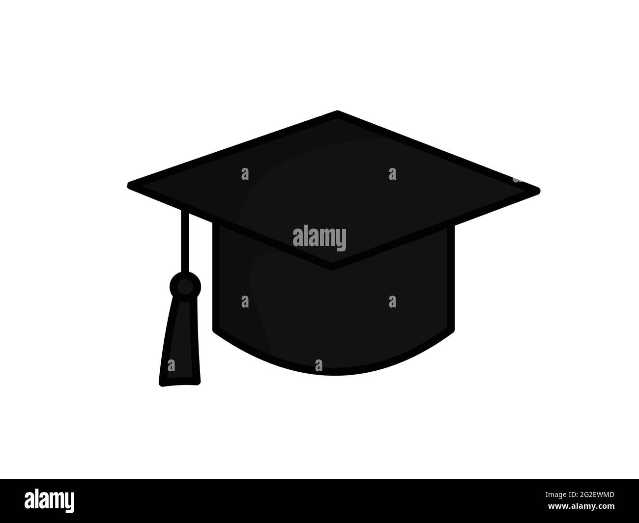 Graduation hat vector illustration isolated on white background Stock ...