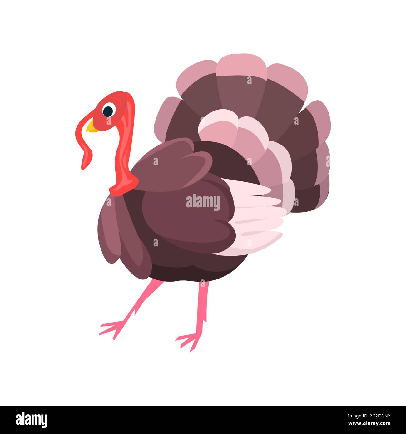 Turkey flat icon. Colored vector element from birds collection ...