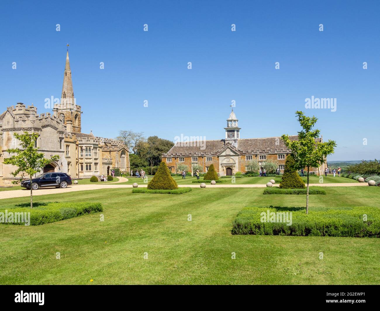 Nevill Holt Hall, a 14th century Grade I listed building, now owned by ...