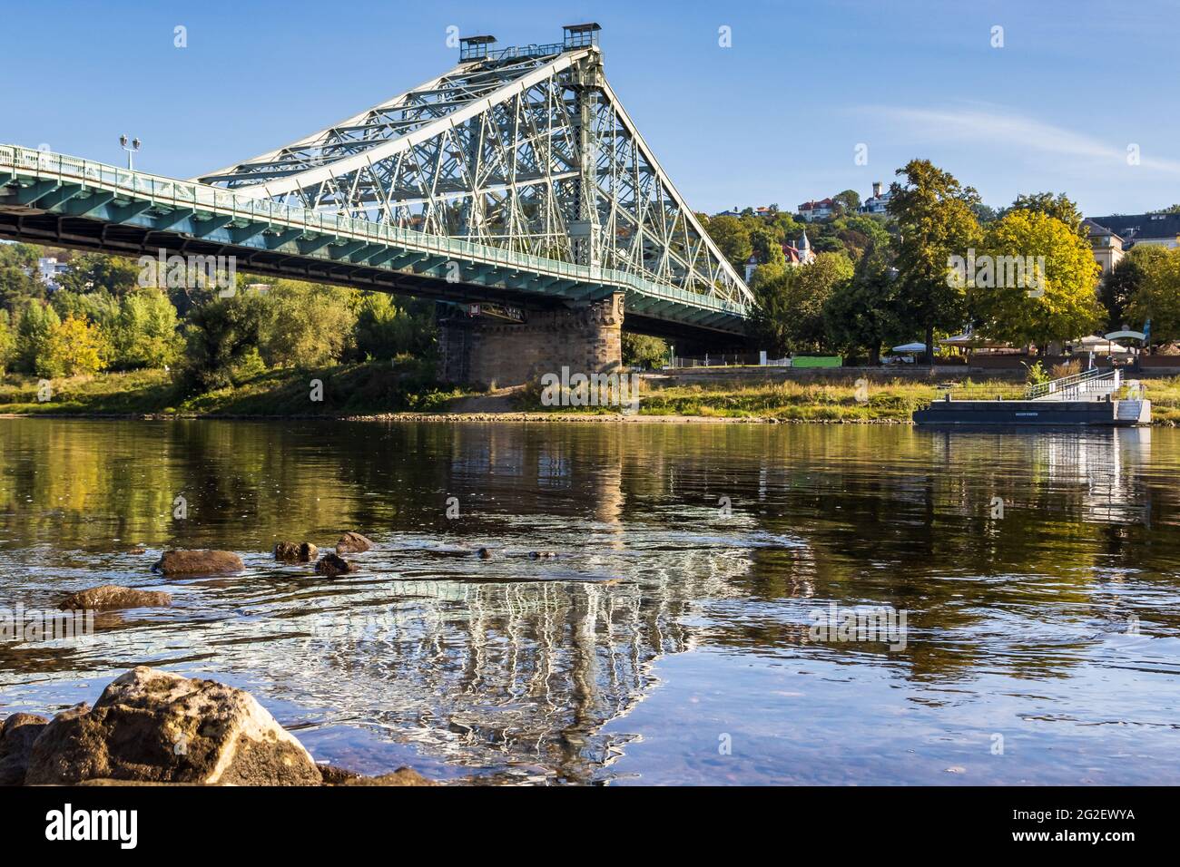 Bridge of Blue Wonder in Dresden, Germany Stock Photo - Alamy
