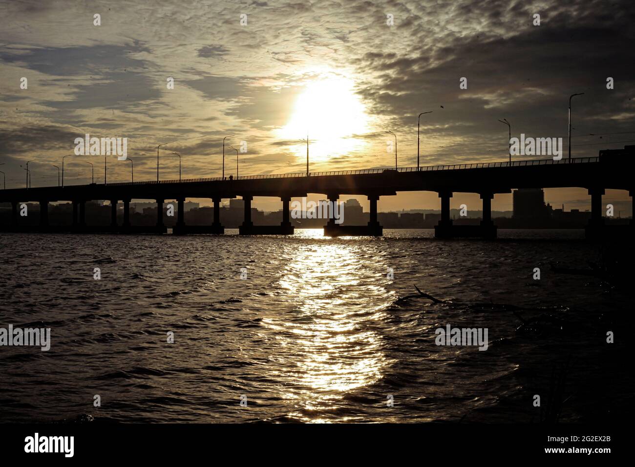 A bridge over a body of water Stock Photo - Alamy