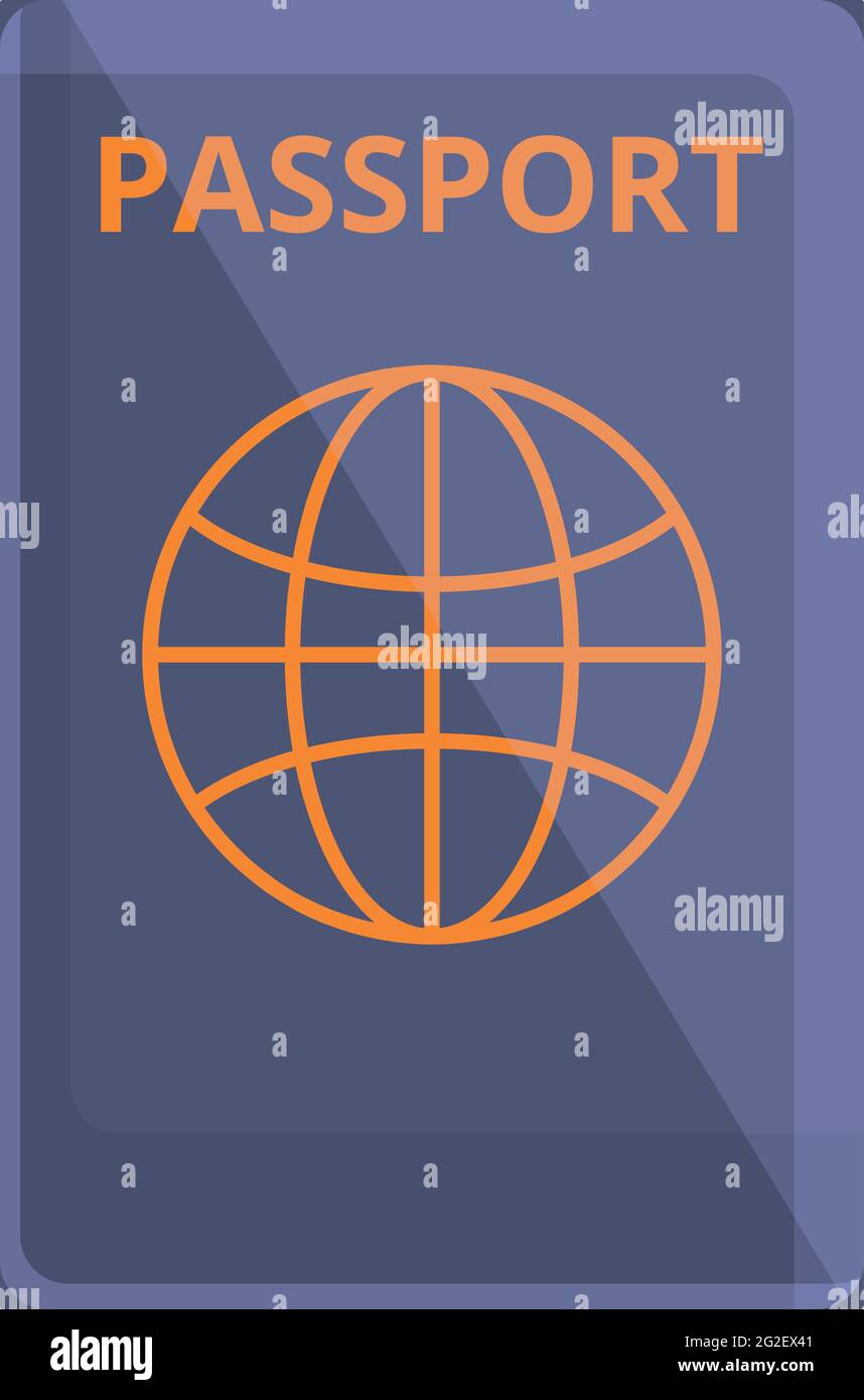 International Passport Icon Cartoon Of International Passport Vector