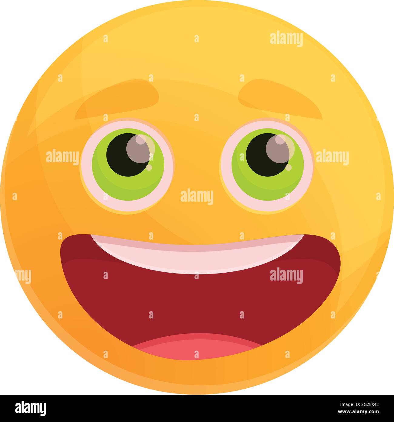 Emoticon laughing hard icon. Cartoon of emoticon laughing hard vector ...