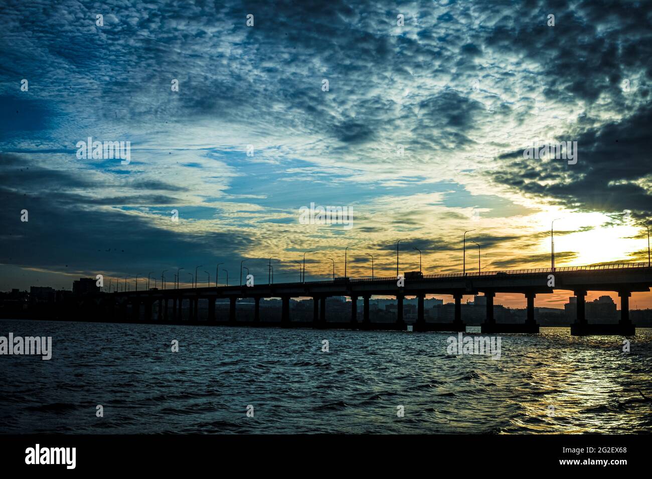 A bridge over a body of water Stock Photo - Alamy