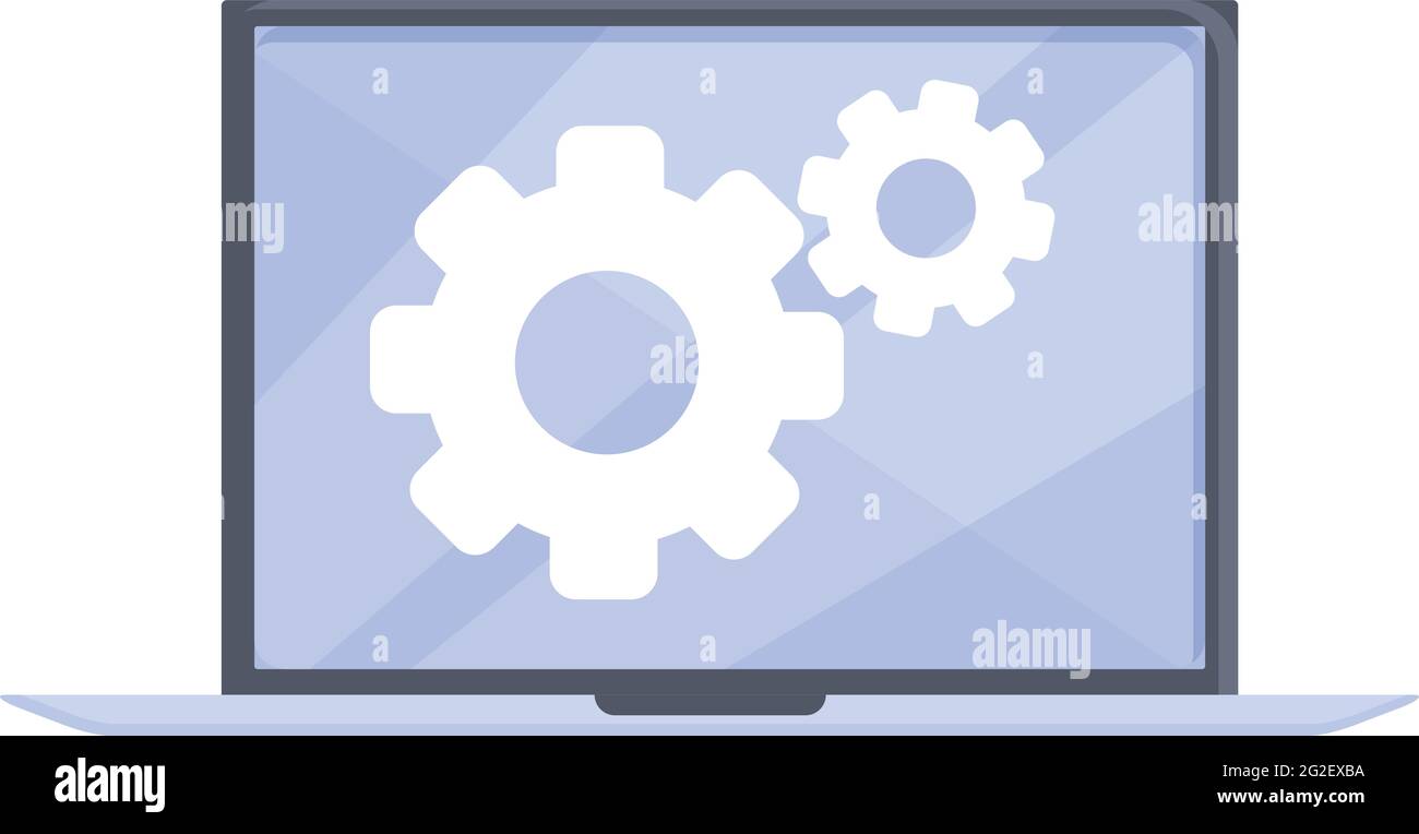 Update laptop repair icon. Cartoon of Update laptop repair vector icon ...