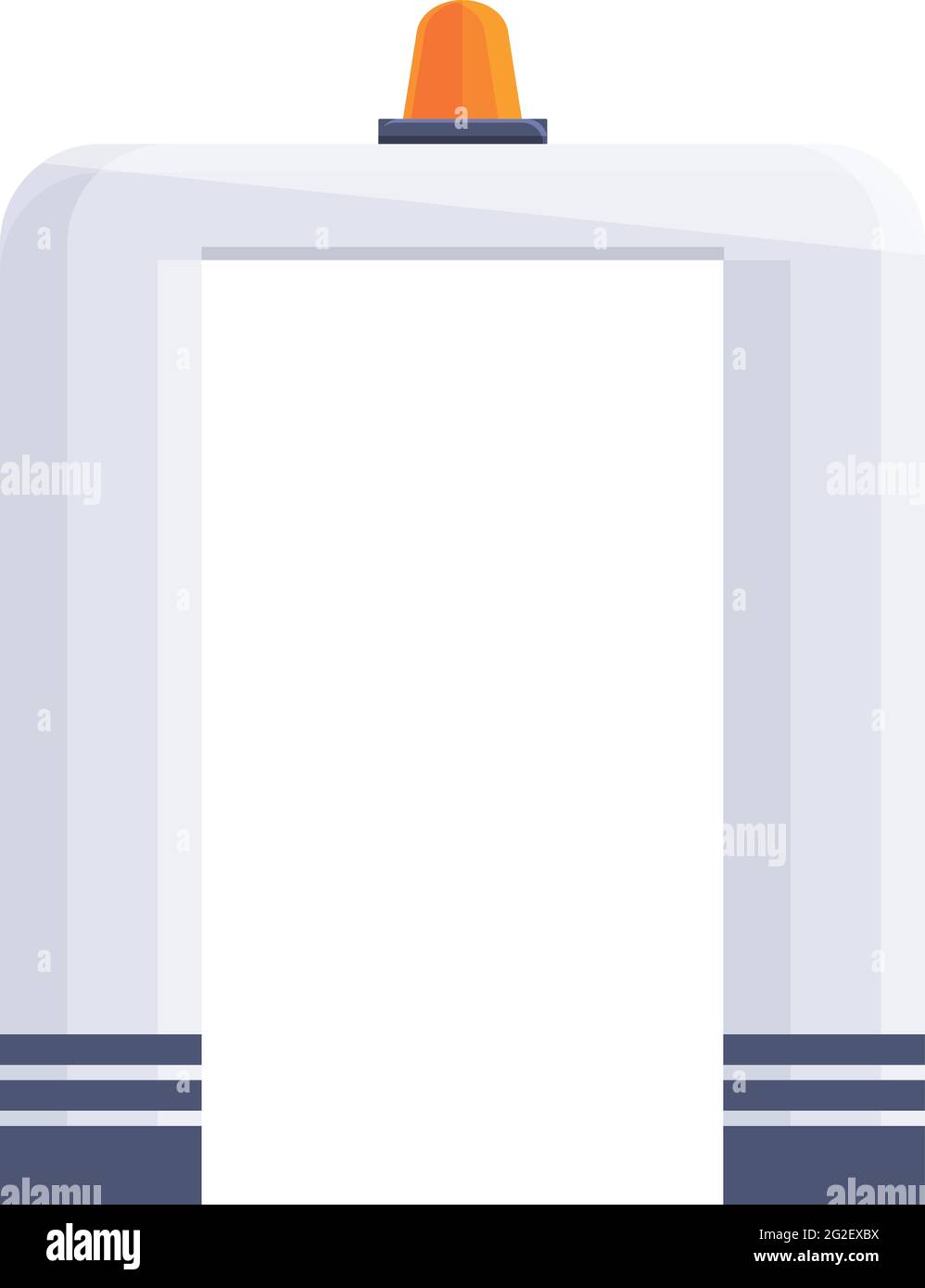 Airport control gate icon. Cartoon of Airport control gate vector icon ...