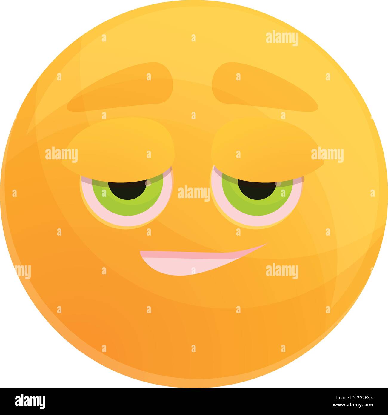Tired emoticon icon. Cartoon of tired emoticon vector icon for web ...