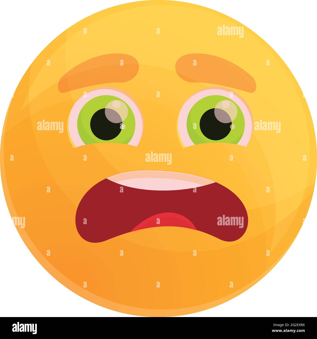 Negative emoticon icon. Cartoon of negative emoticon vector icon for ...