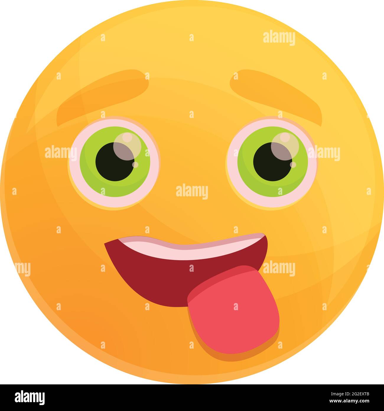 Playful emoticon icon. Cartoon of playful emoticon vector icon for web ...