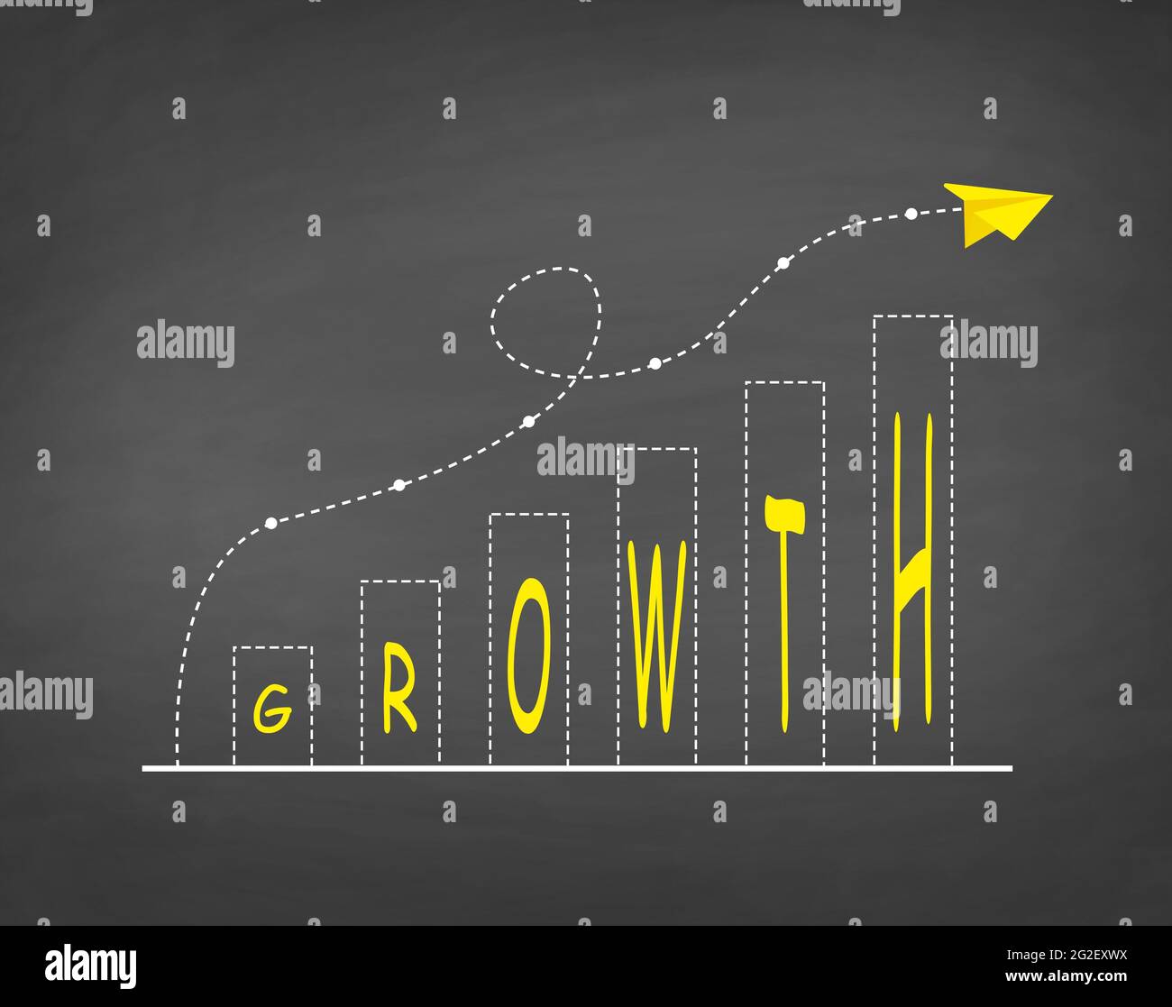 Business growth or progress or success concept illustration background ...