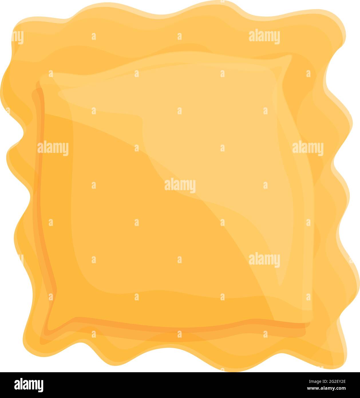 Square ravioli icon. Cartoon of Square ravioli vector icon for web ...