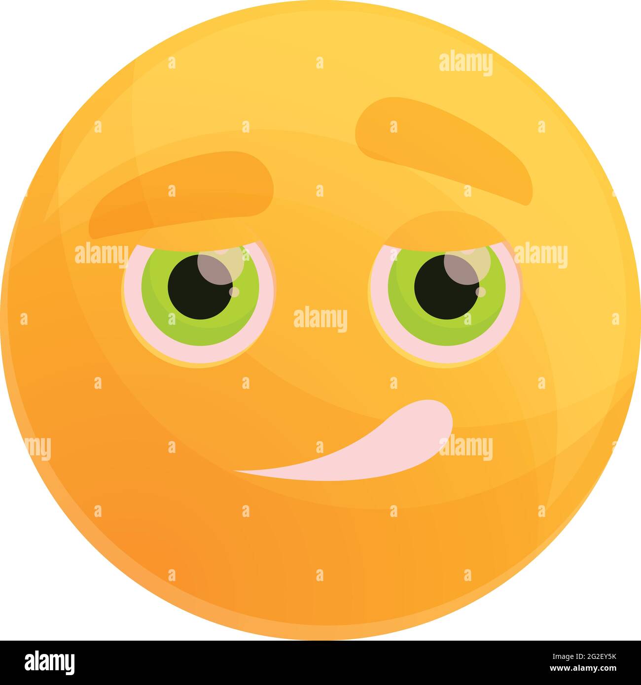 Ironic emoticon icon. Cartoon of ironic emoticon vector icon for web ...