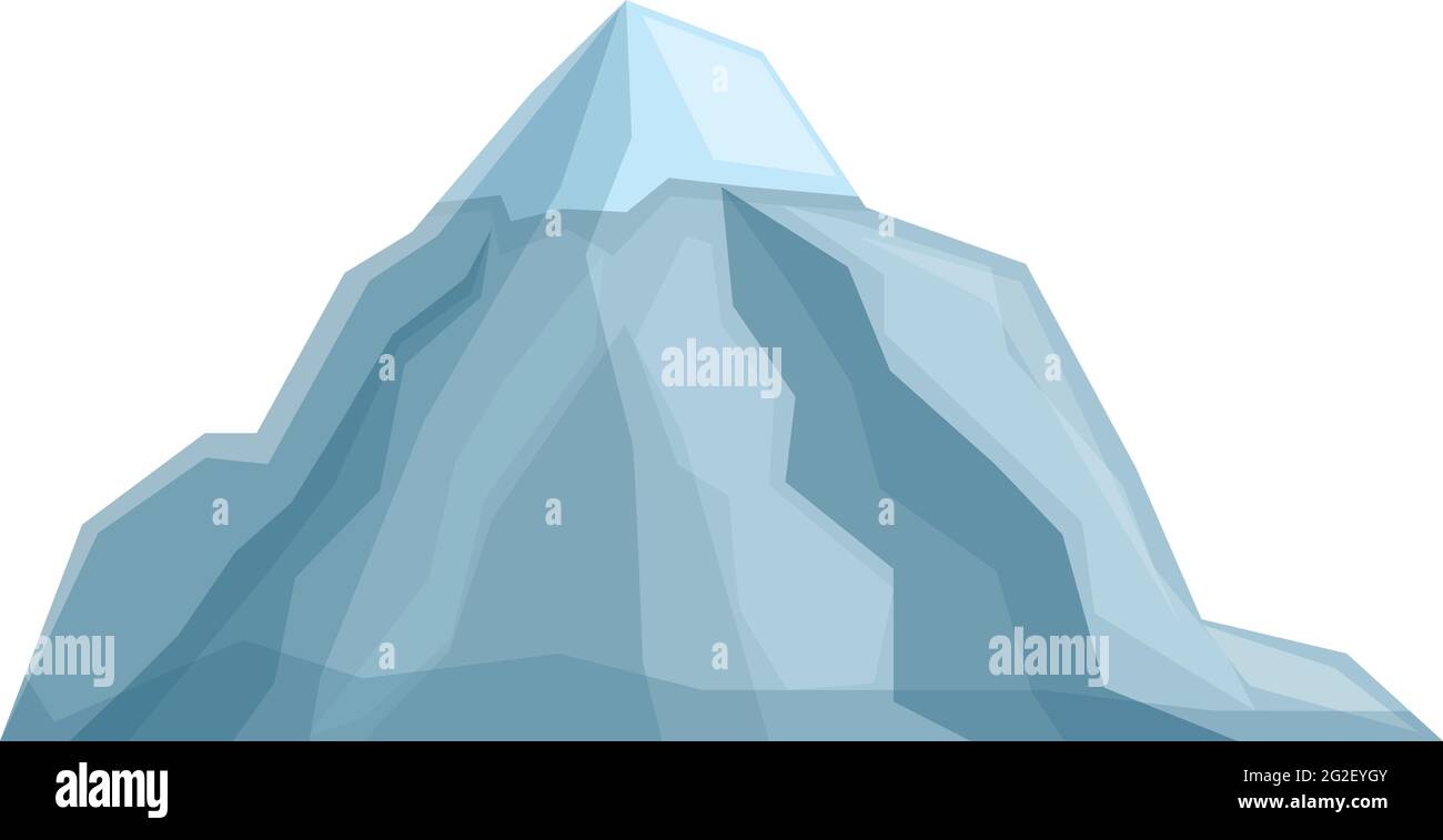 Ice Mountain icon. Cartoon of Ice Mountain vector icon for web design ...
