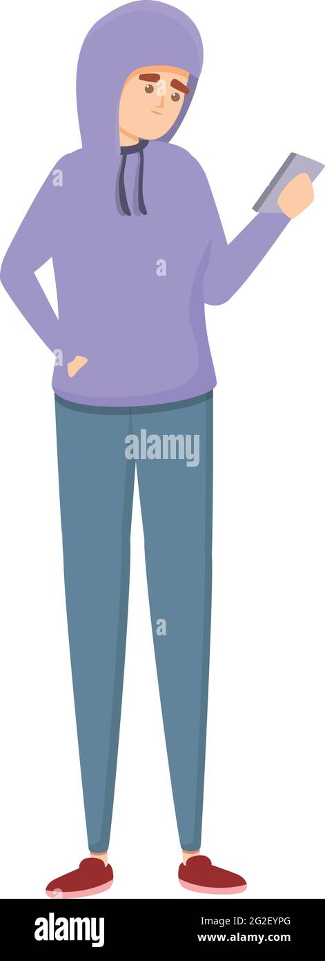 Guy in hoodie icon. Cartoon of Guy in hoodie vector icon for web design ...