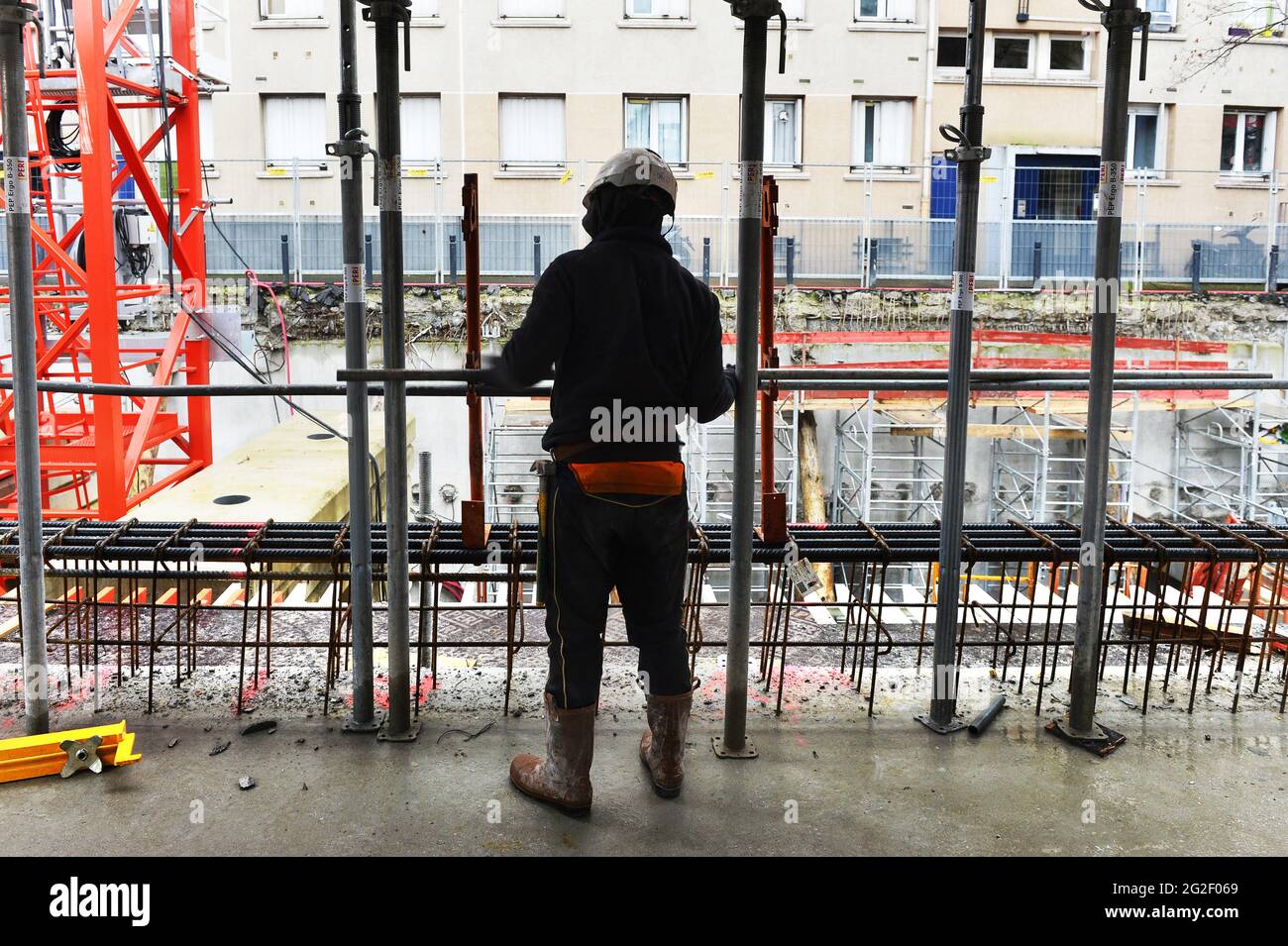 Construction site in France Stock Photo - Alamy