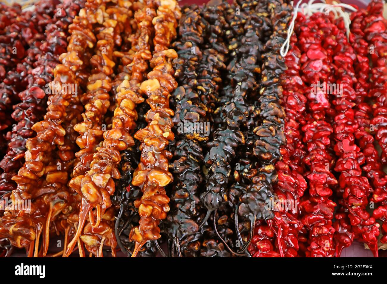 Heap of Delectable Georgian Traditional Sweets Called Churchkhela For ...