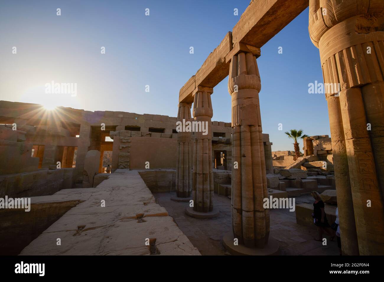 LUXOR, EGYPT - APRIL 16 2021. Temple Karnak,The largest temple complex ...