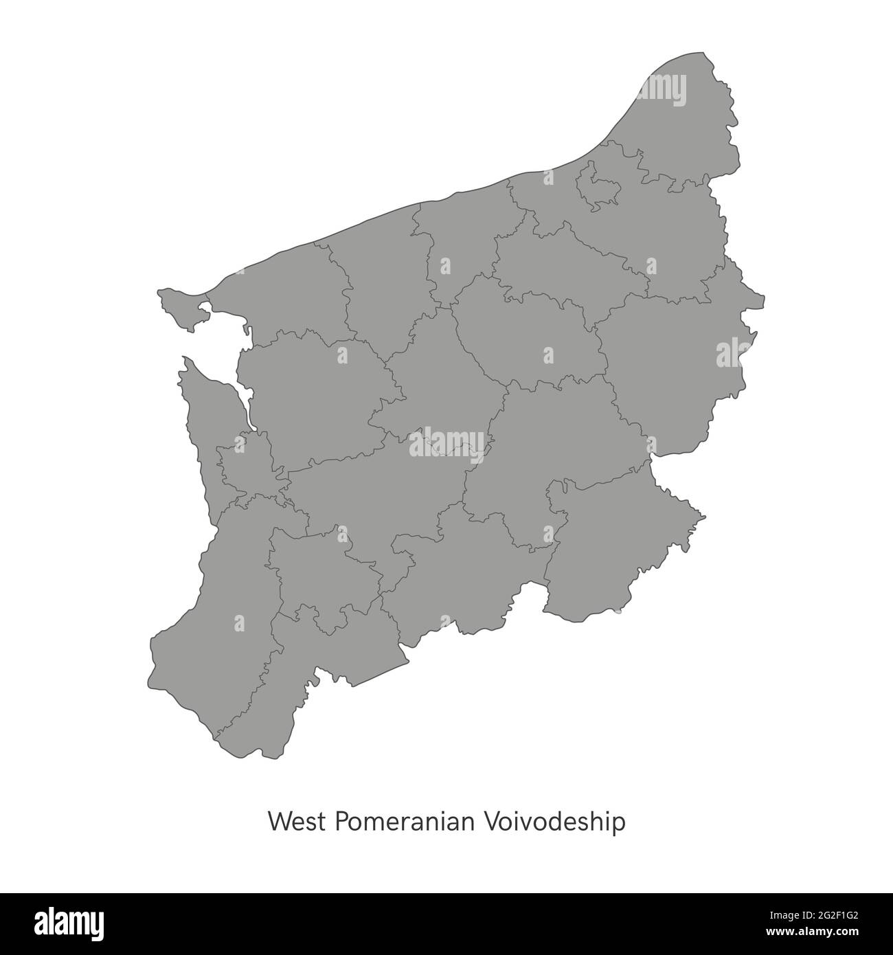 Map west pomeranian province hi-res stock photography and images - Alamy