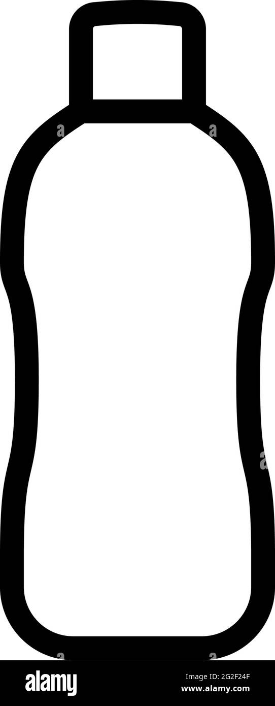 Icon Of Water Bottle. Bold outline design with editable stroke width ...