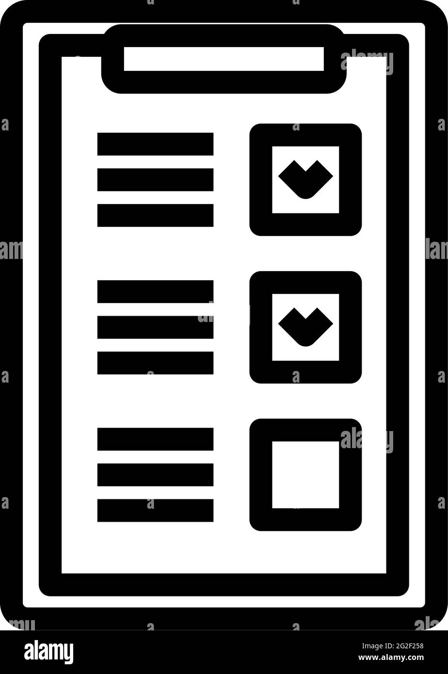 Icon Of Training Plan Tablet. Bold outline design with editable stroke ...
