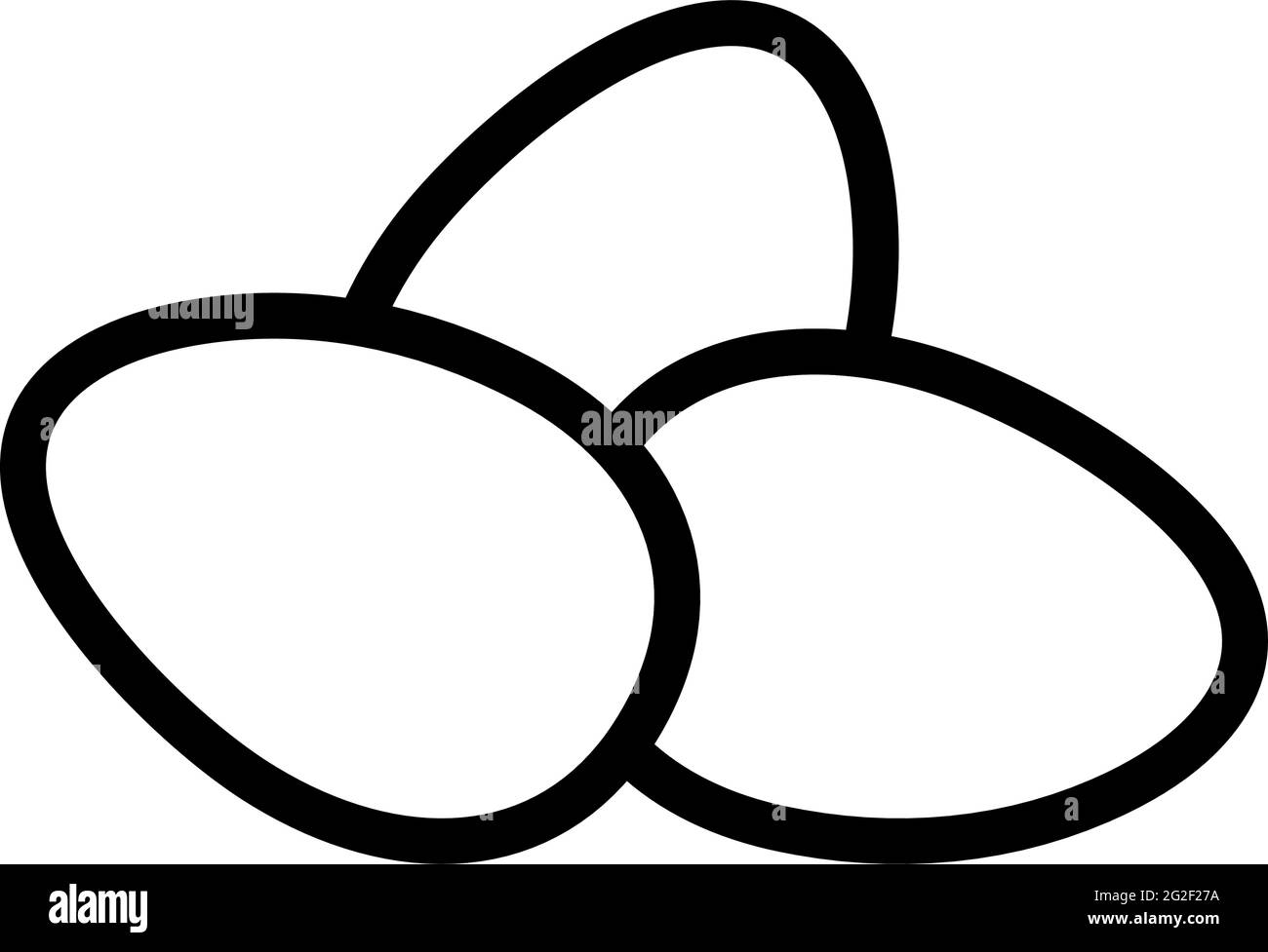 Eggs Icon. Bold outline design with editable stroke width. Vector Illustration Stock Vector ...
