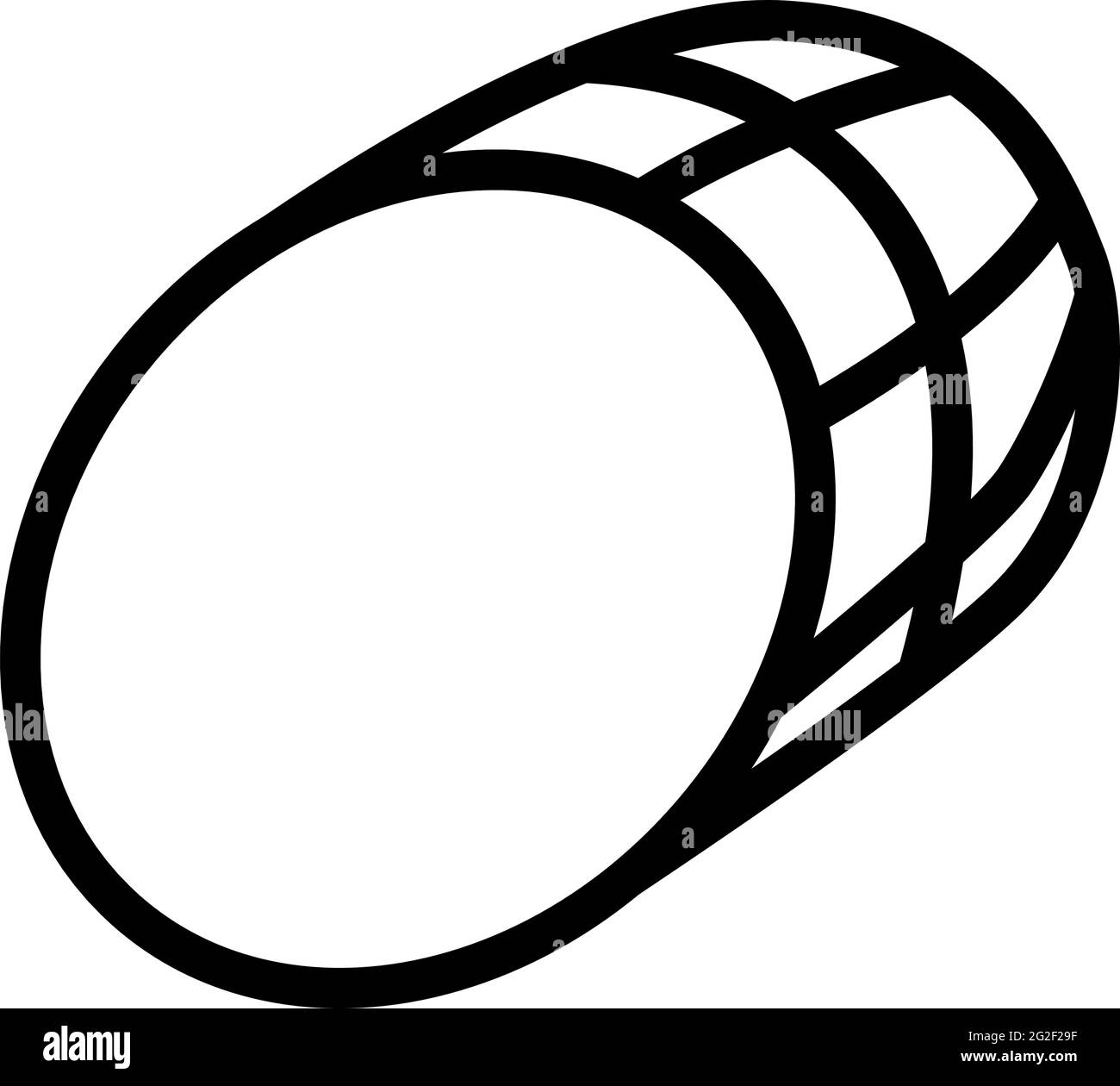 Ham Icon. Bold outline design with editable stroke width. Vector ...