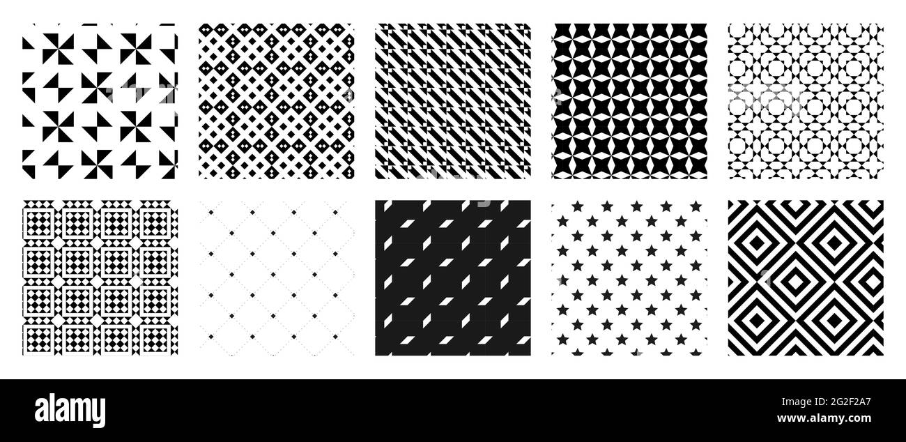 Black white line pattern Cut Out Stock Images & Pictures - Alamy