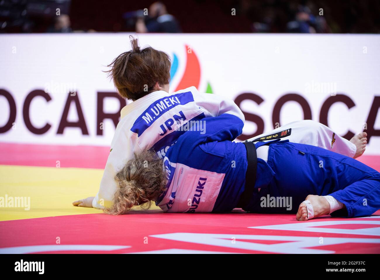 Budapest, Hungary. June 11, 2021: Japan's Mami Umeki in white vs Italy ...