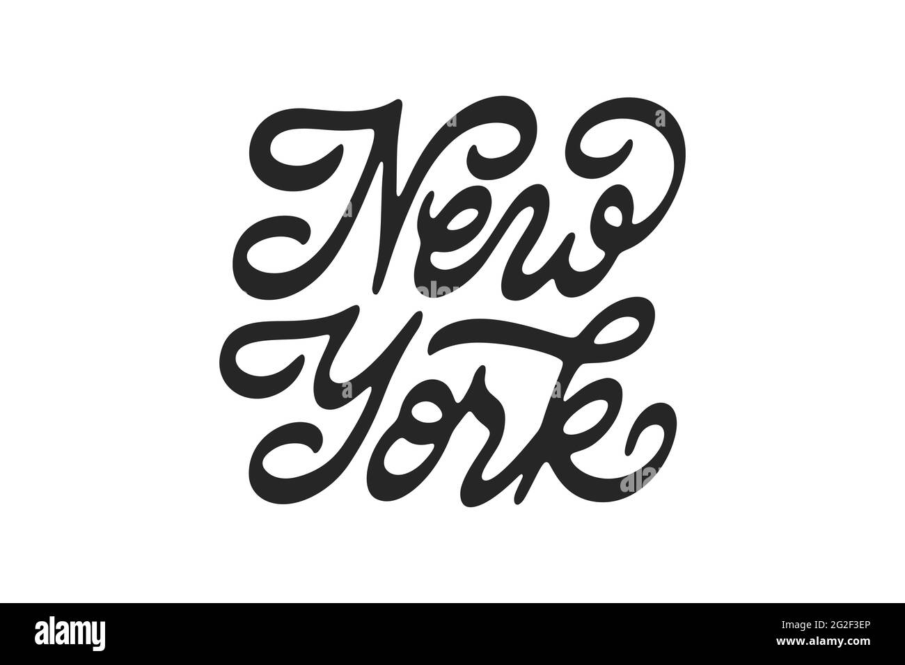 New York vector lettering Stock Vector Image & Art - Alamy