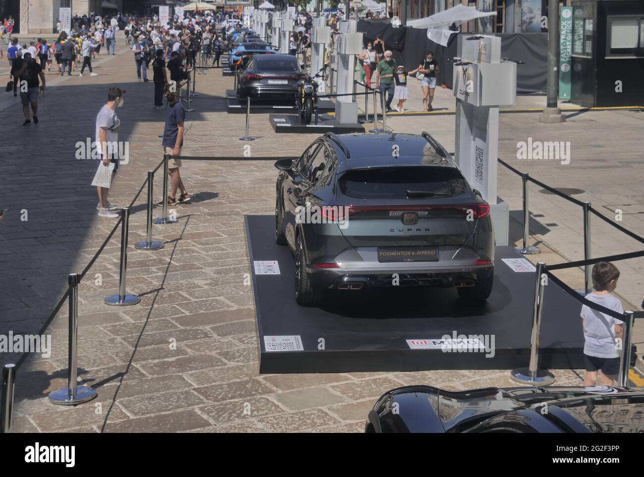 Cars and Motorbikes exposed at Mimo, international motor show in Milan ...